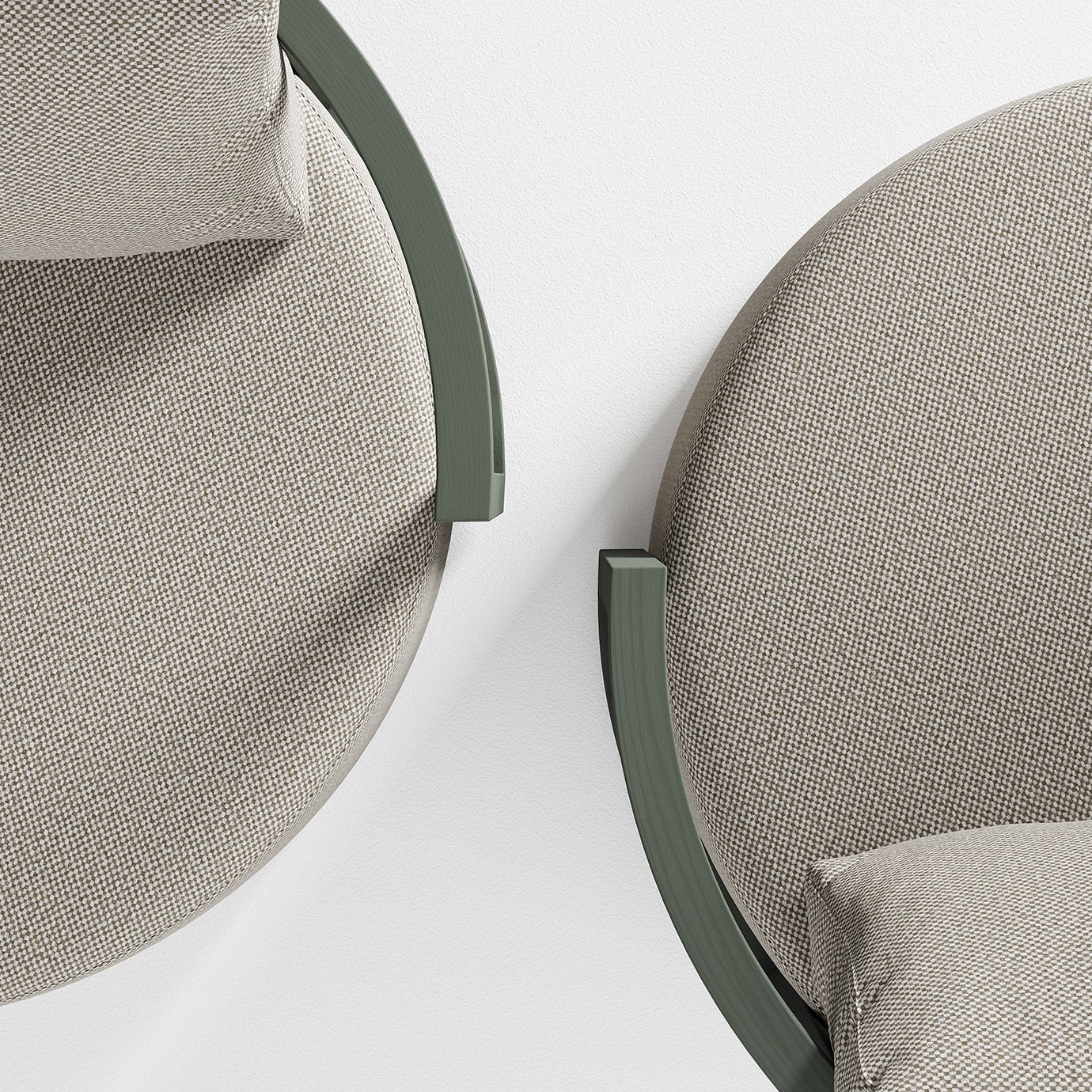 Buy Comfortable Round Wood Frame Kav Lounge Chair | 212Concept